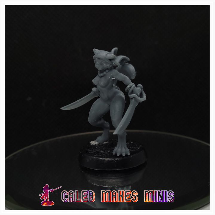 3D Printable (NSFW) Catfolk - Collection B [PRE-SUPPORTED] | Catfolk Series by Caleb Makes Minis
